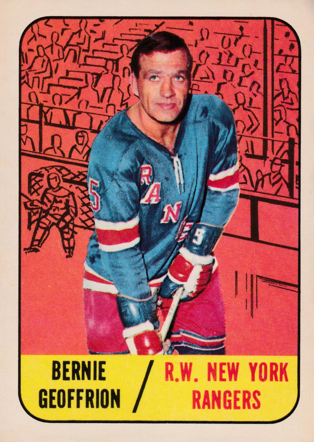 Bernie Geoffrion: 1967-68 Topps 29 - Hockey Card Collection